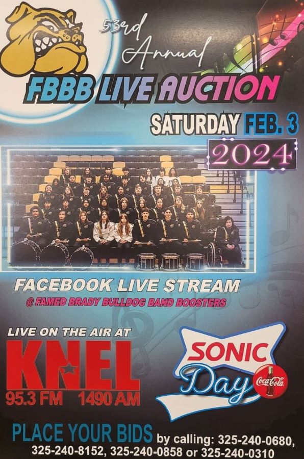 53rd Annual Famed Brady Bulldog Band Auction – KNEL 95.3 FM/1490AM